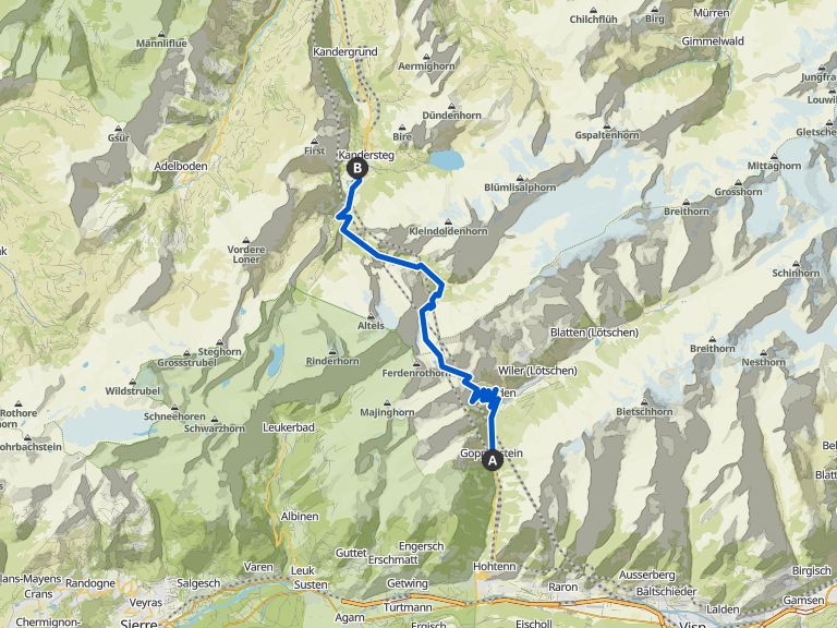 Goppenstein Lötschenpass Kandersteg | Mountainbike-Tour | Komoot
